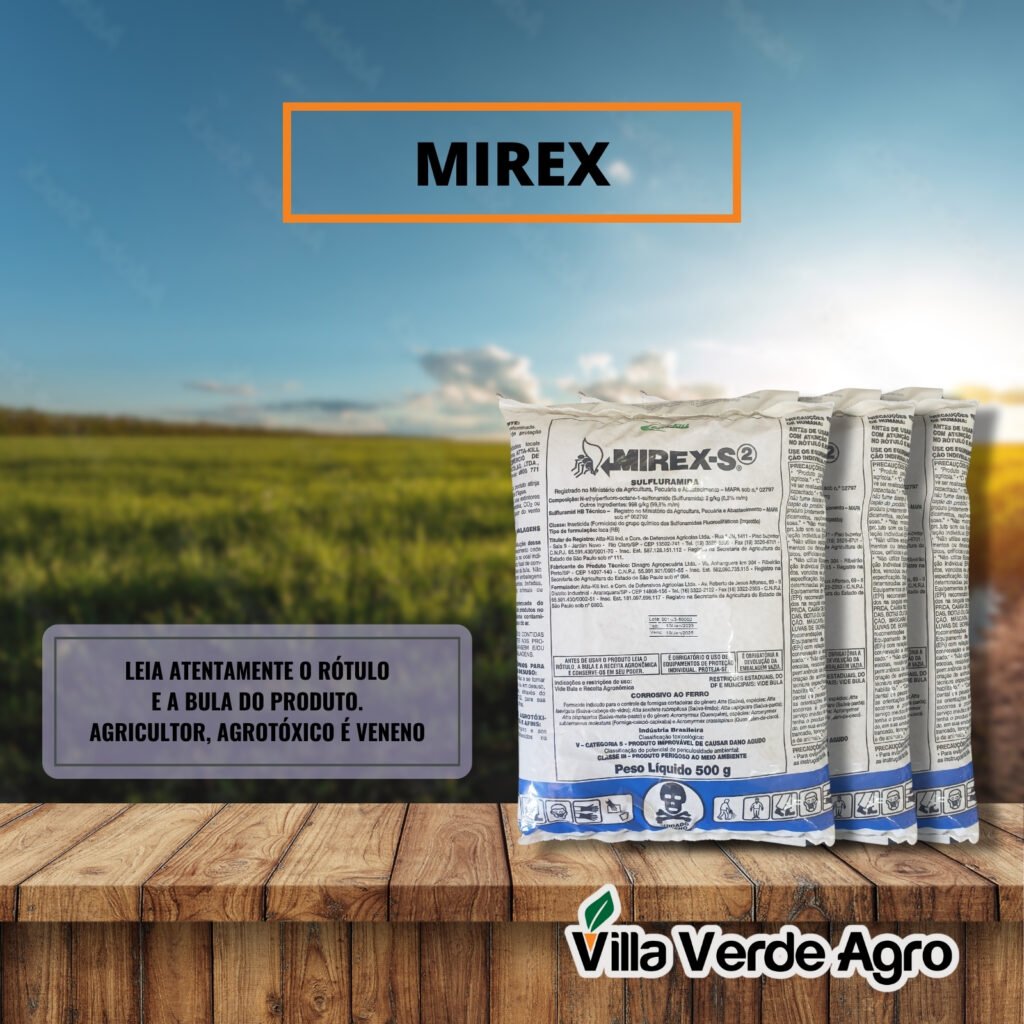 Mirex S - Inseticida - 2,5Kg (5 unidades de 500g) - Villa Verde Agro ...